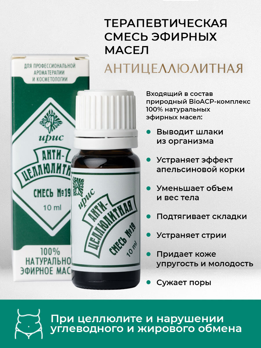 Ца Ирис Смесь эфирных масел №19 “Антицеллюлитная”