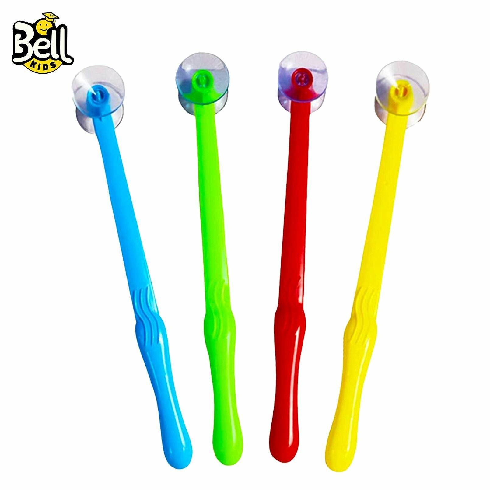 Молоток с присоской, яркая детская игрушка для активных игр, развивает координацию и мелкую моторику, набор из 4 цветов, подарок для мальчиков и девочек от 3 лет, компактная сумка в комплекте