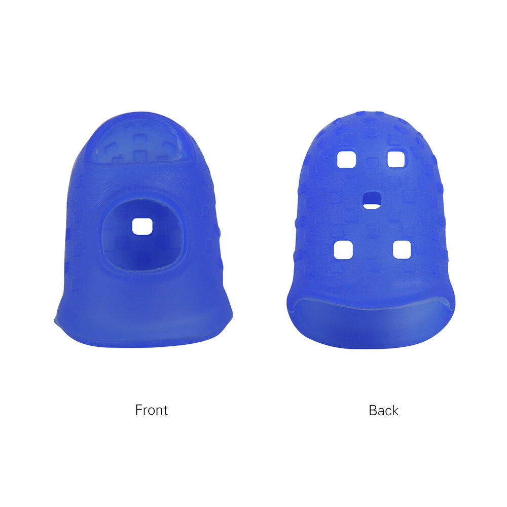 6 шт. силиконовых защитных накладок на кончики пальцев для начинающих играть на гитаре и укулеле (поставка случайных цветов)