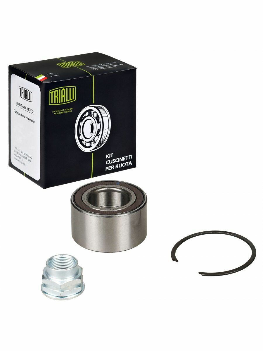 Подшипник ступицы для а/м Fiat Albea (02-) перед. с ABS (кмпл: подшип./гайка/кольцо) (CS 1673), TRIALLI CS1673