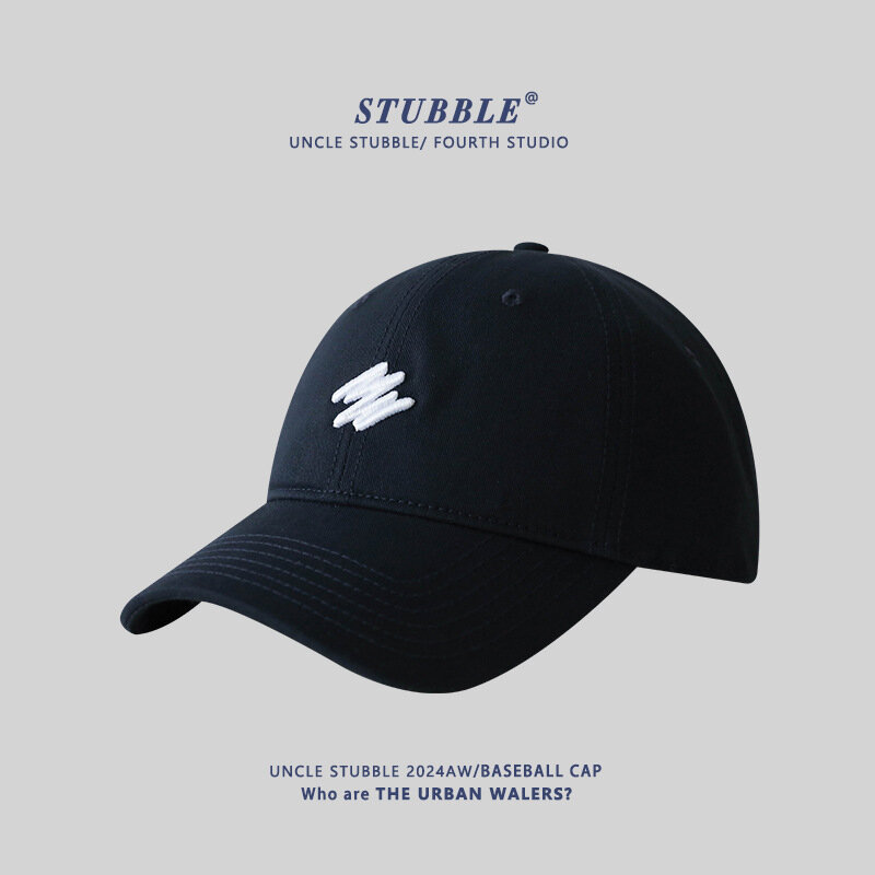 Большая окружность головы, большой размер бейсболки для мужчин и женщин, простая и универсальная, чтобы показать лицо, маленькая кепка из чистого хлопка с мягким верхом, расширенная и углубленная шляпа