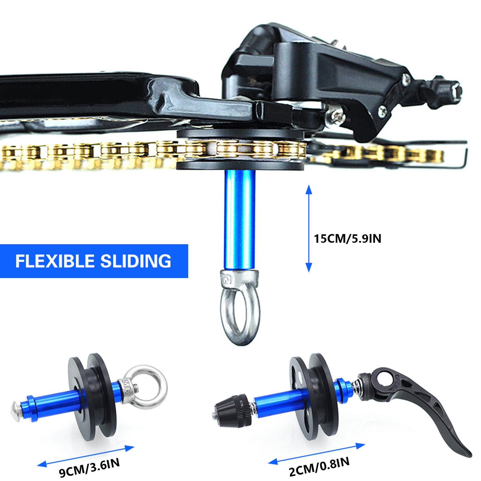 Держатель цепи велосипеда Держатель цепи велосипеда Держатель цепи велосипеда для ступицы велосипеда Очиститель цепи для шоссейного велосипеда для очистки цепи Транспортировка Смазка Хранение