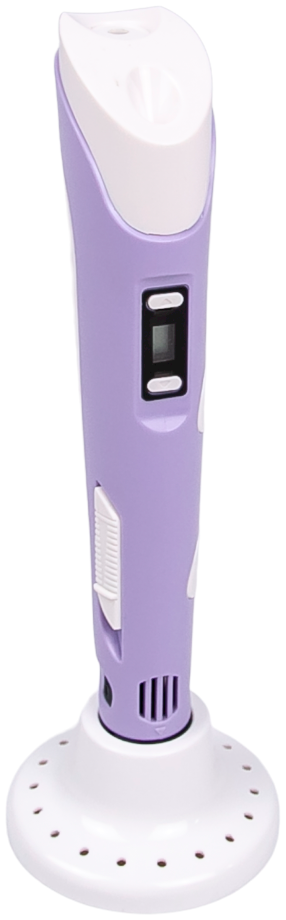 3D ручка 2-го поколения с LCD дисплеем, набор пластика 3 цвета по 3 м, адаптер питания, подставка для 3d pen