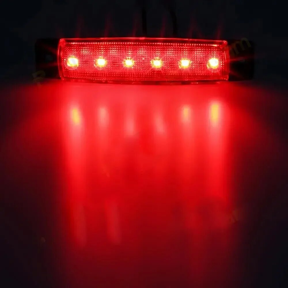 LED боковой габаритный фонарь 12V Red