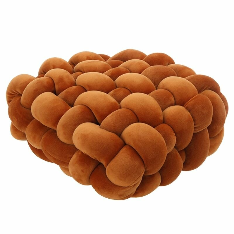 Скандинавский тканый плюшевый квадрат для подушки на спинку сиденья с завязками, толстая напольная таблетка с набивкой