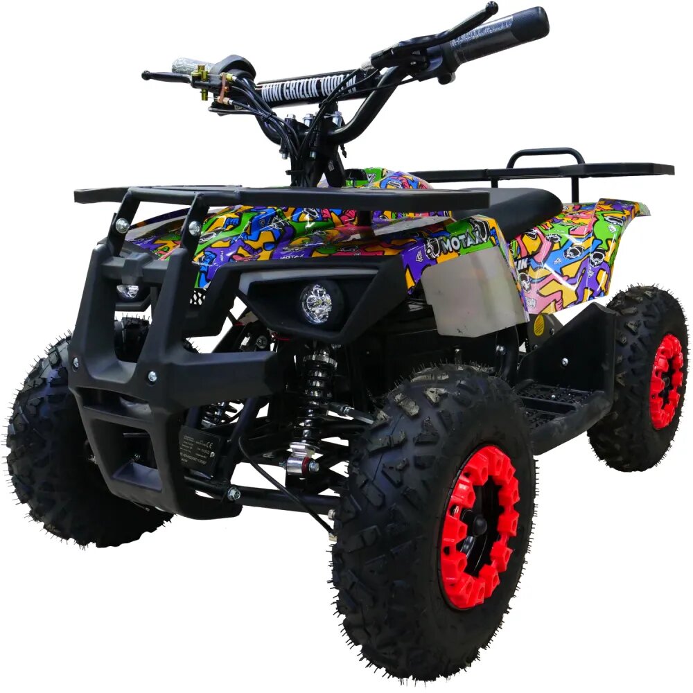 Квадроцикл на аккумуляторе MOTAX GRIZLIK Х16 MIDI E1000 BW бомбер