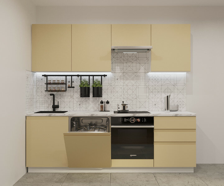 Кухонный гарнитур МДФ Стамбул 2400 мм