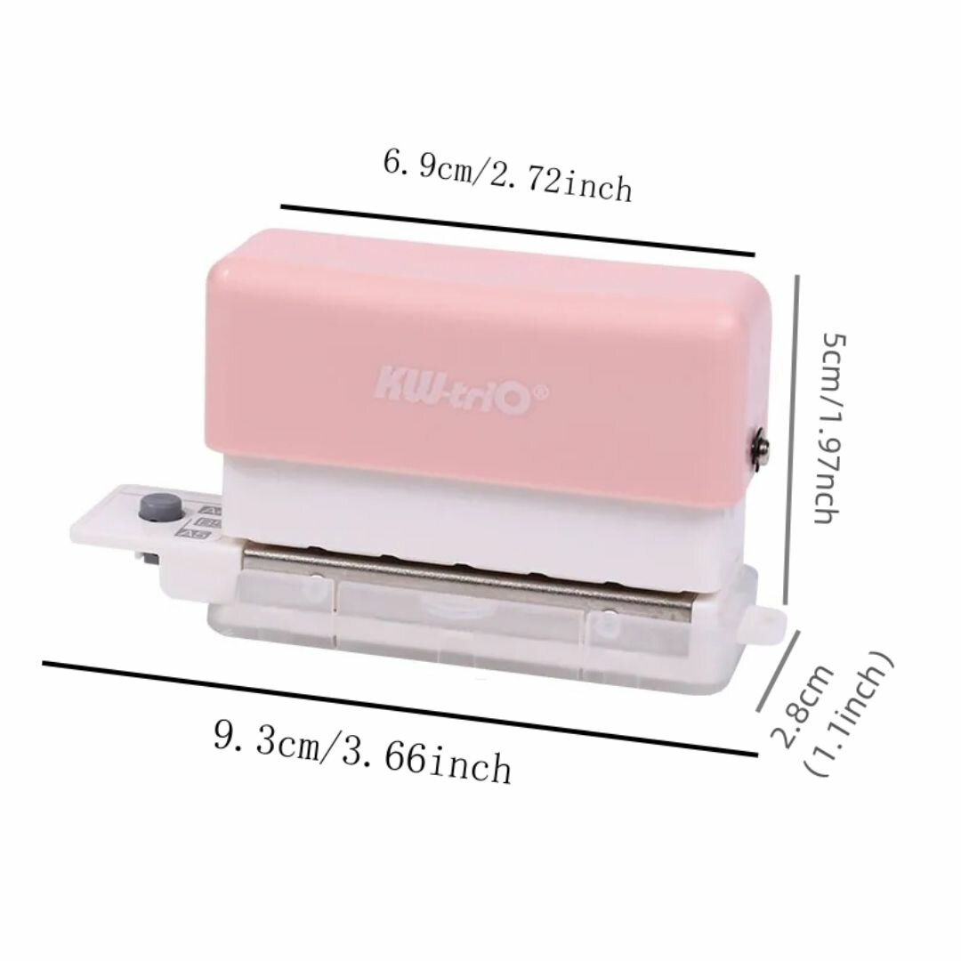 Перфоратор для бумаги с 6 отверстиями Ручной металлический перфоратор для формата A4 A5 B5