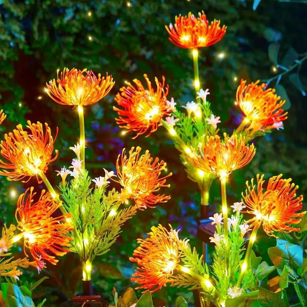 Каркасная светодиодная фигура Цветок 75 см