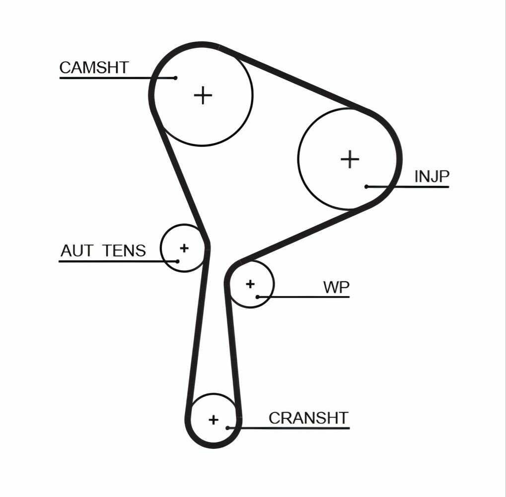 Ремень ГРМ комплект, для Рено Гранд Сценик 3, Меган 3, Сценик 3, Ван 3, Сузуки Гранд Витара 2 арт K015654XS GATES
