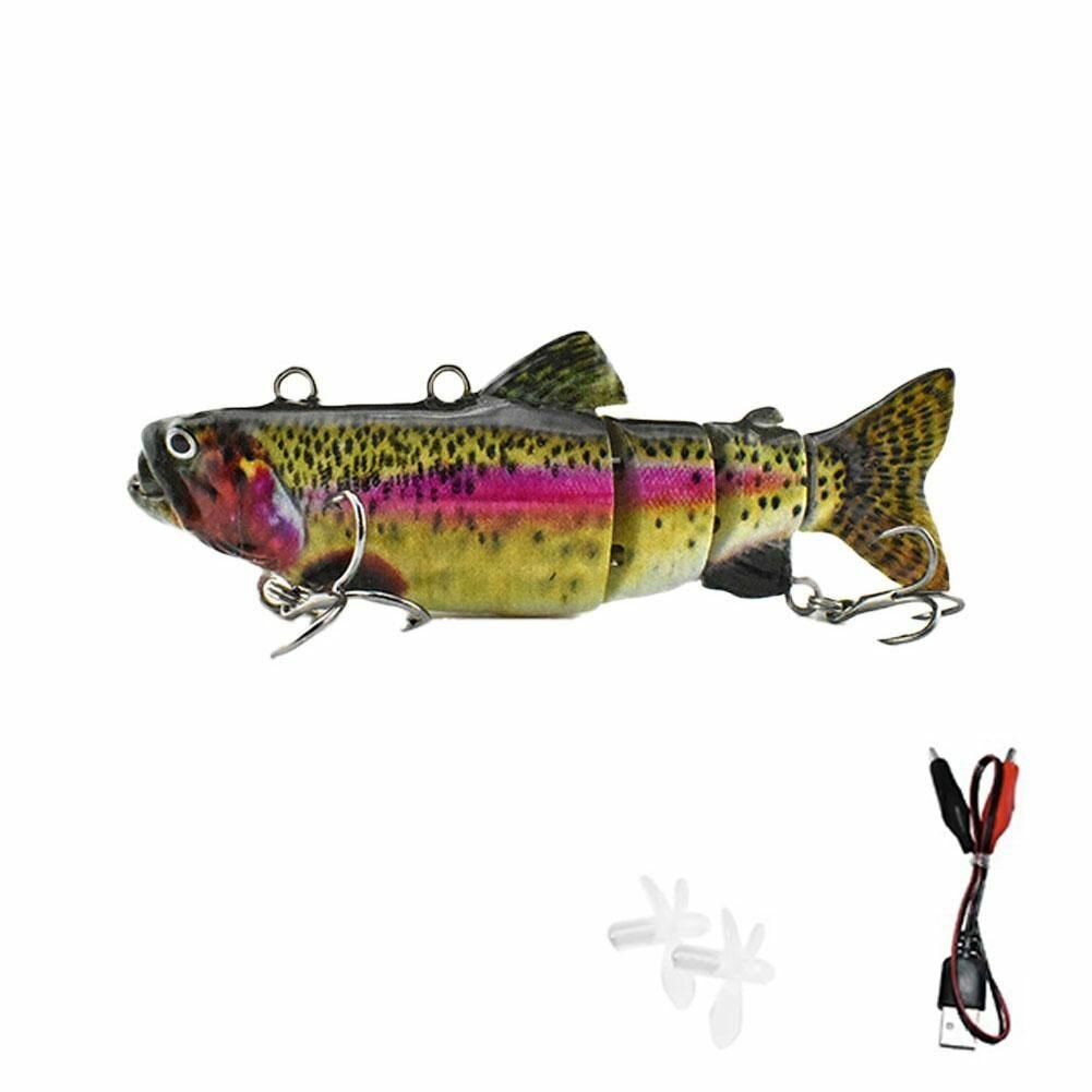 Роботизированная приманка для рыбалки, 3D дизайн, реалистичное движение, USB перезарядка