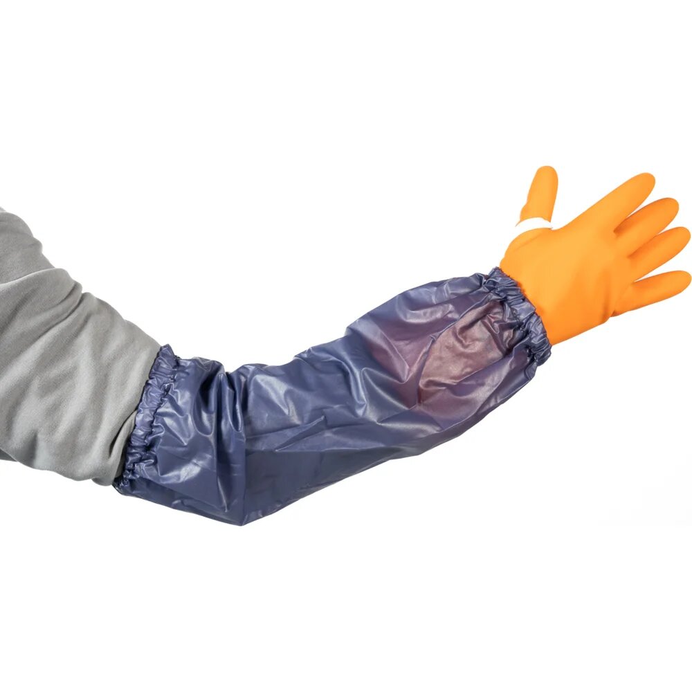 Jeta Safety Нарукавники защитные из ПВХ от кислот и щелочей, КЩС, длина 57 см, JVC-256