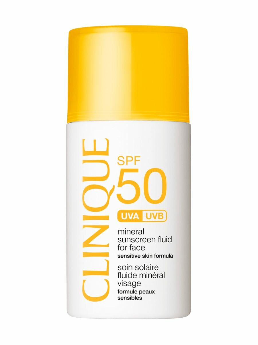 CLINIQUE Mineral Sunscreen Fluid Средство солнцезащитное для лица минеральное SPF 50, 30 мл