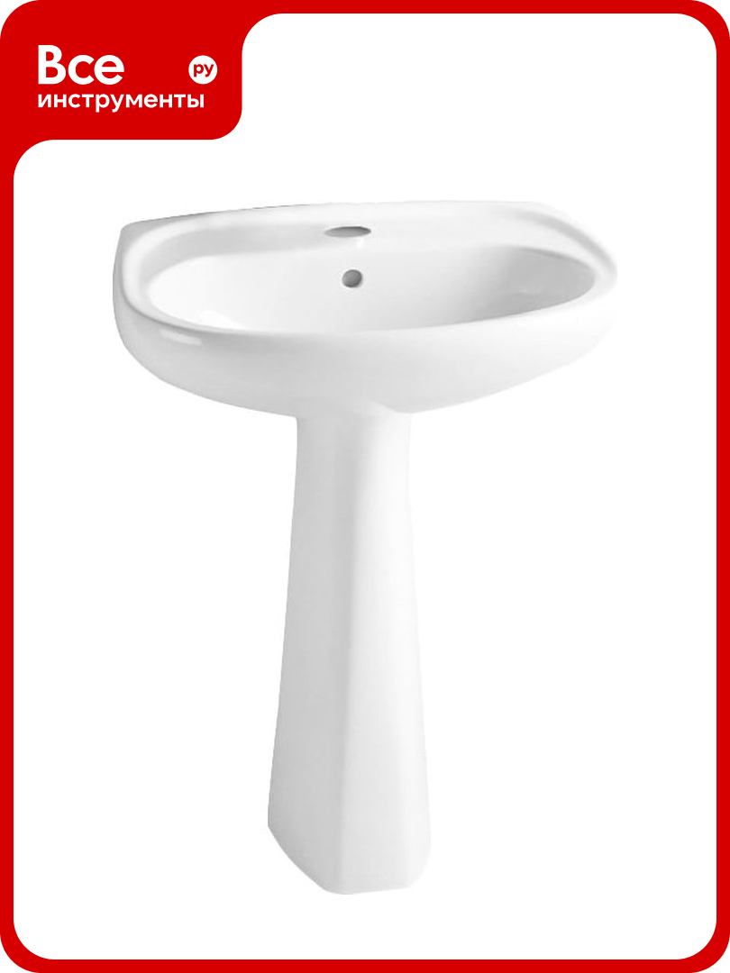 Комплект Vitra: раковина Normus с пьедесталом 9600B003-7650, 810 мм