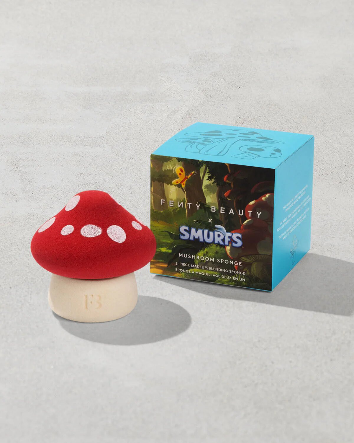 FENTY BEAUTY спонж для нанесения макияжа Smurfette Mushroom Sponge 2-Piece Makeup Blending Sponge