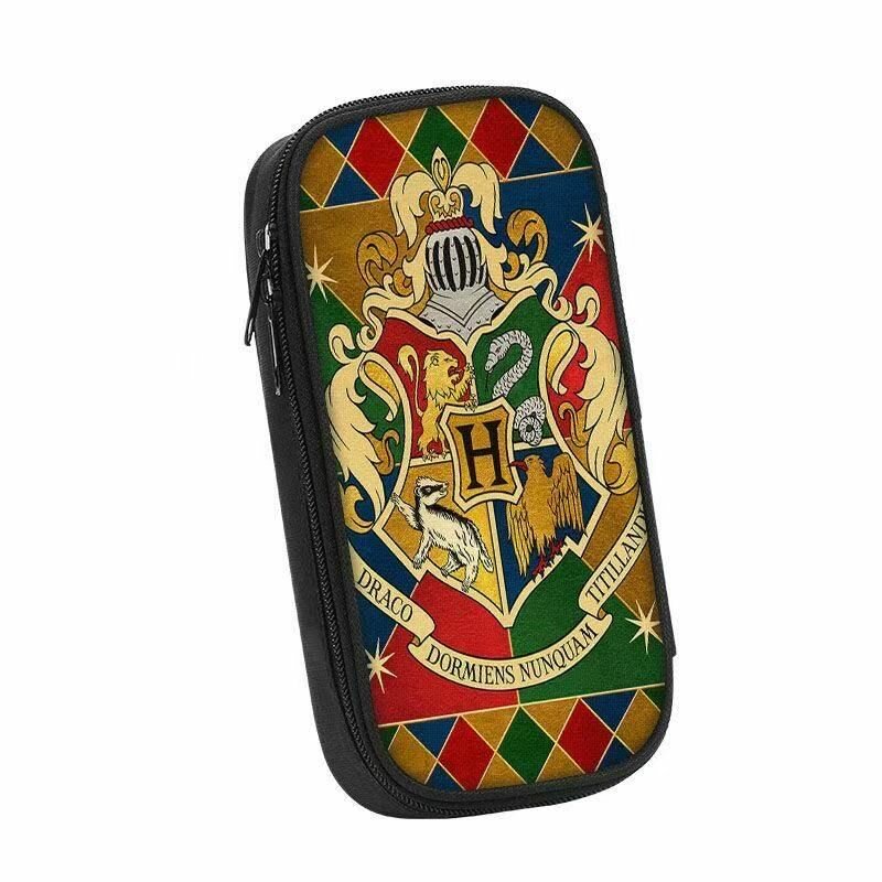 Пенал "Harry Potter", для девочек и мальчиков, оксфордская ткань, коричневый, 21 см