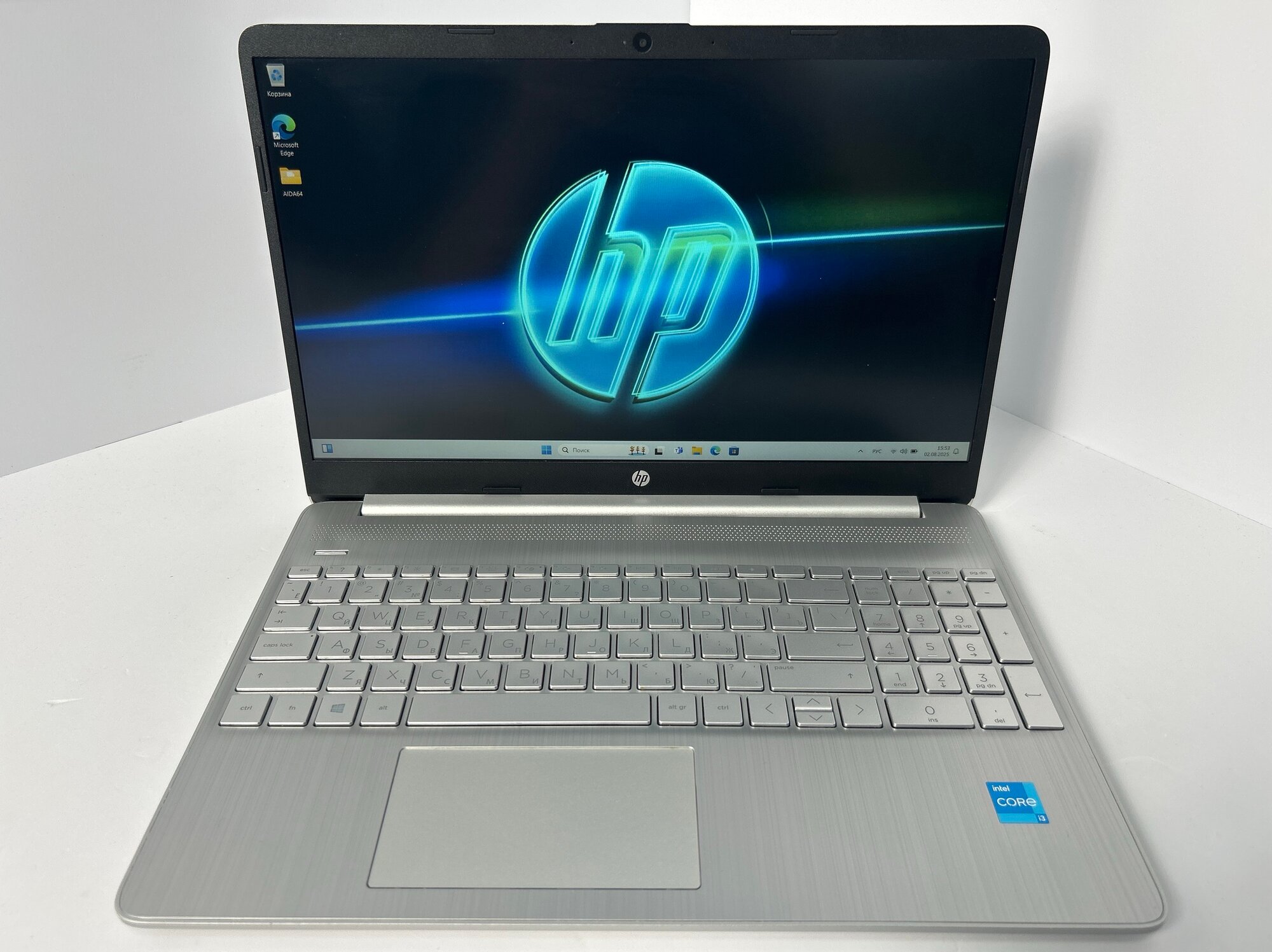 Ноутбук HP 15s-fq2066ur (3Y1S9EA) 15.6"/Intel Core i3 1115G4/RAM 8GB/SSD 512GB/Intel UHD Graphics/1920x1080/IPS/Windows 11/Подсветка кл-ры: нет/серебристый. Состояние: C2