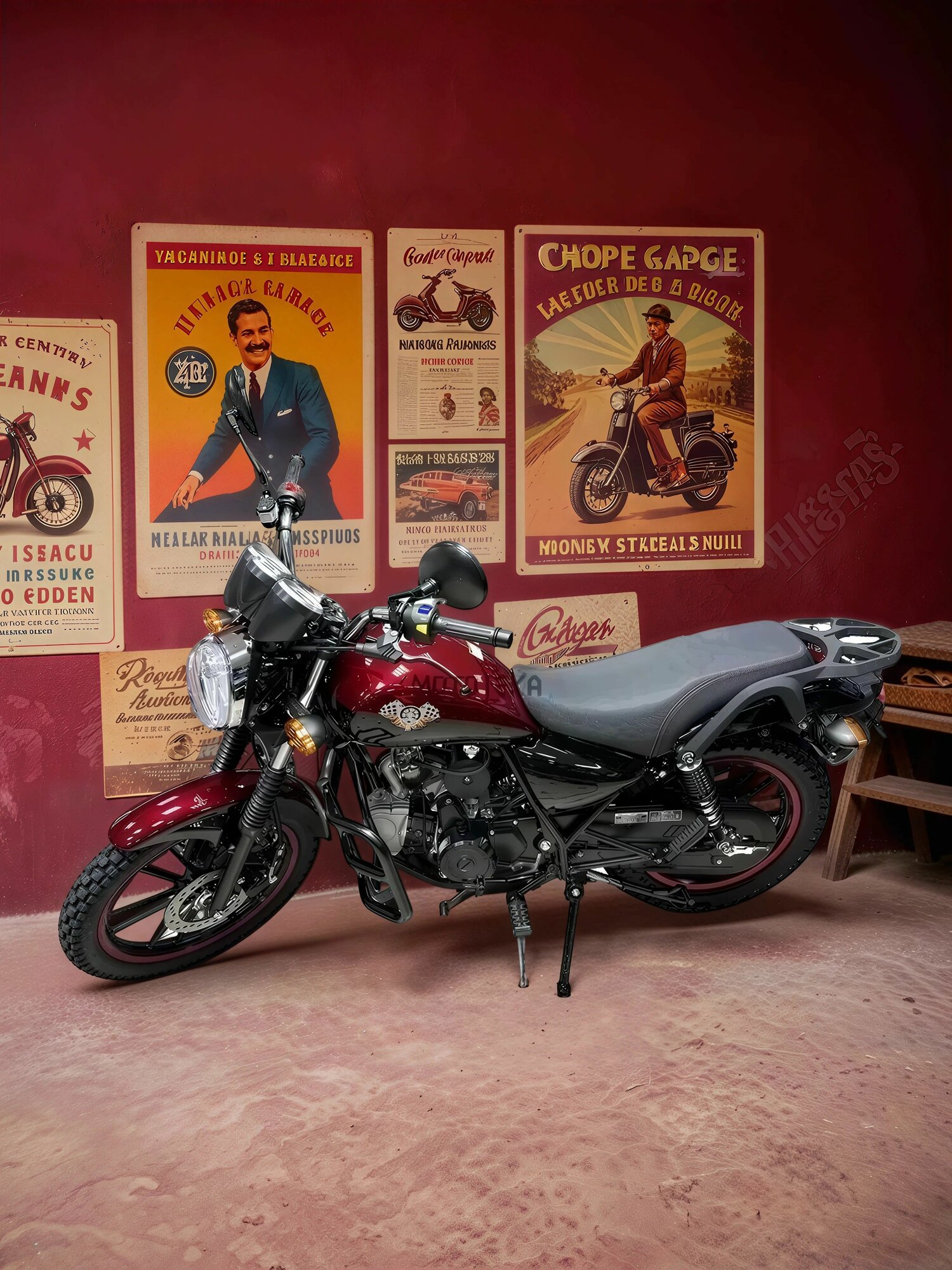 Мопед STINGRAY RED & BLACK 110 см3 (49,9 см3)