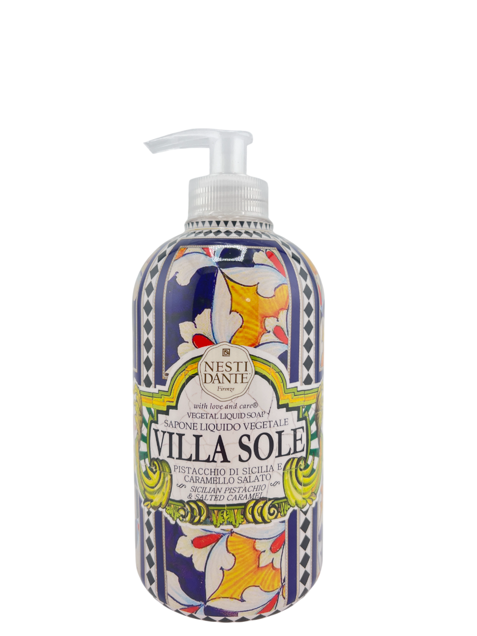 Жидкое мыло Nesti Dante Villa Sole Sicilian Pistachio & Salted Caramel (Сицилийская фисташка и солёная карамель) 500мл