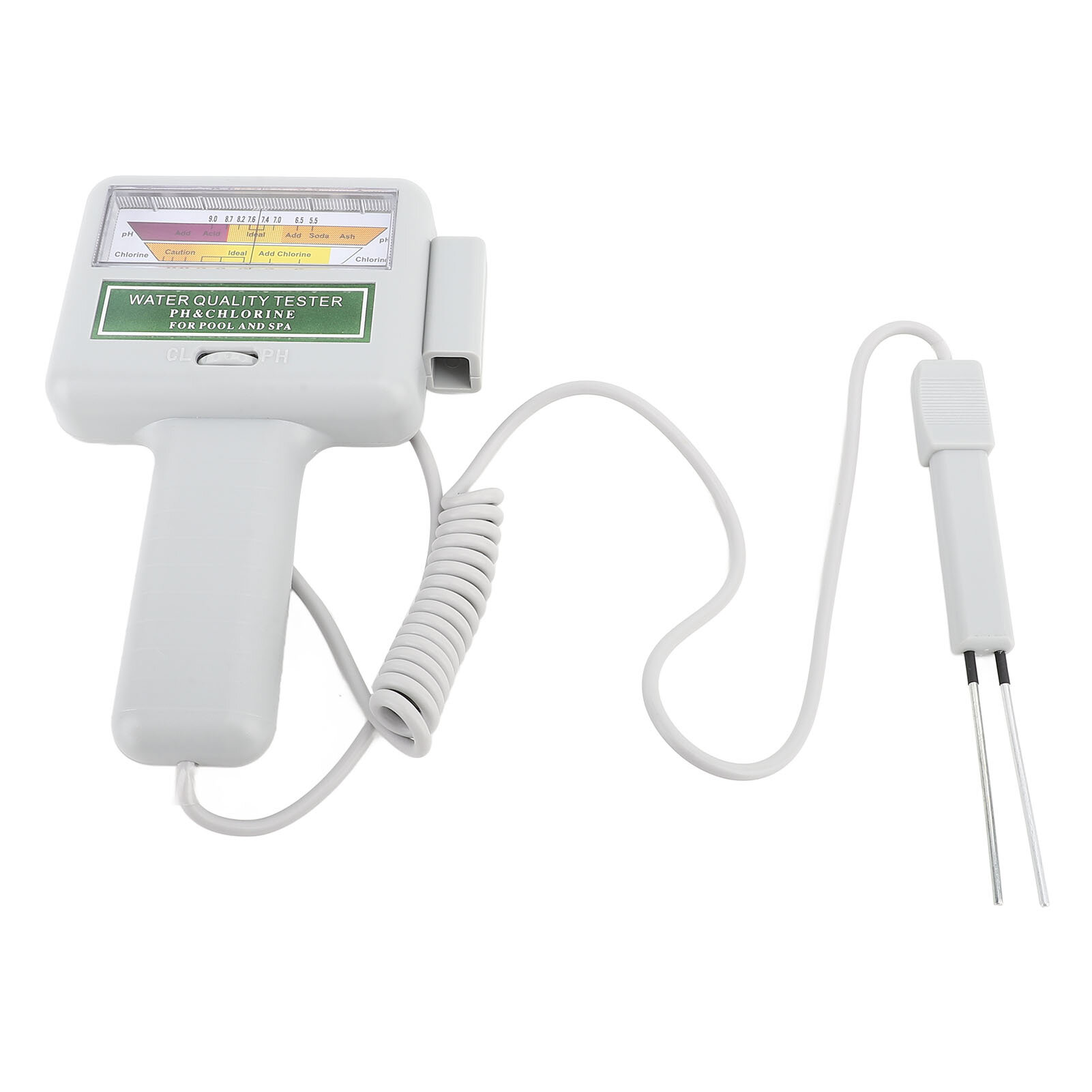 Тестер хлора PH CL2 с двумя зондами и большим экраном, работающий от батареи, цифровой тестер качества воды для домашнего бассейна, спа-аквариума