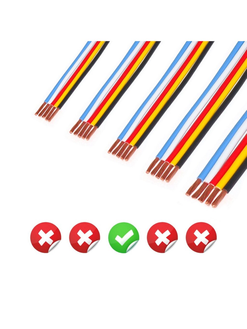 Провод электропроводки 1,0 мм (10 м) "SLON" (Спектр 5 цветов)