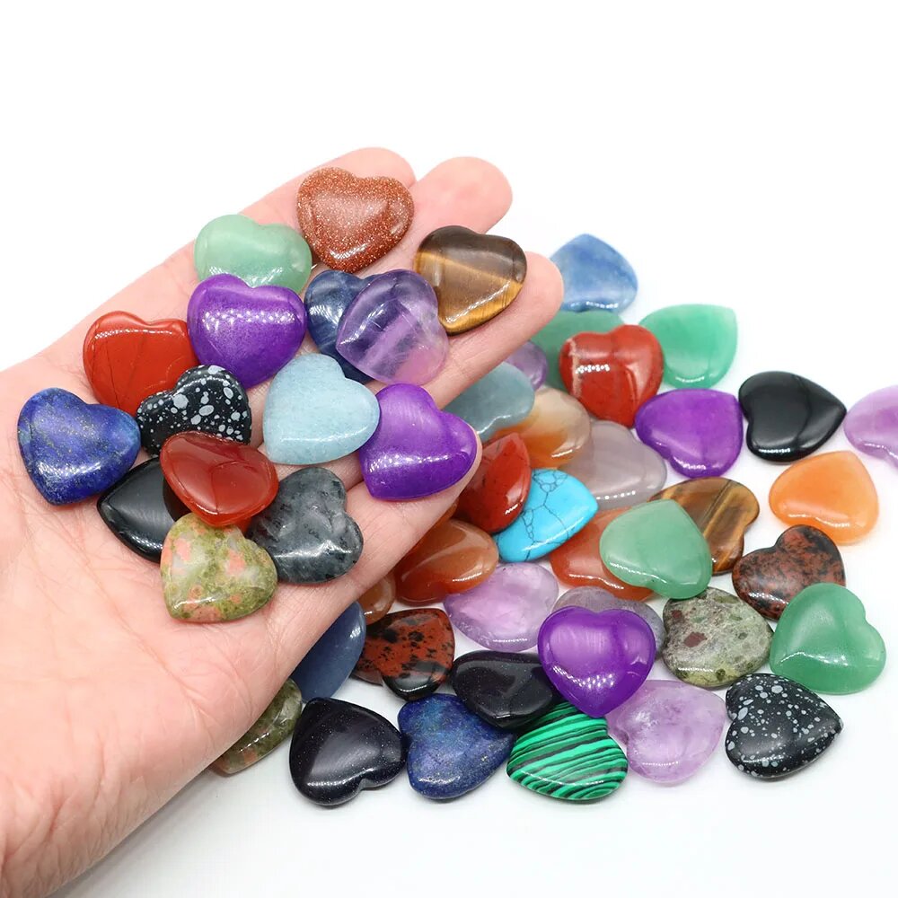 20 мм натуральные хрустальные камни в форме сердца, домашний декор, чакра в форме сердца, драгоценные камни, крошечный карман, балансировка большого пальца, подарки для медитации