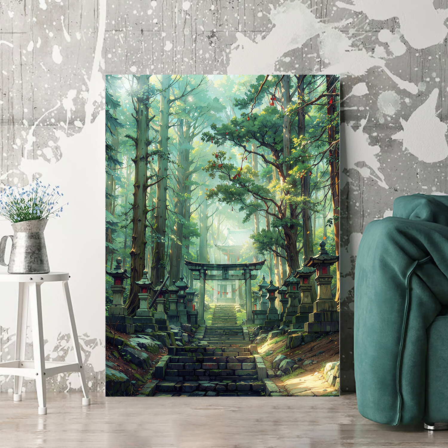 Картина на холсте - "Бусидо, японский стиль", 40х60 см.