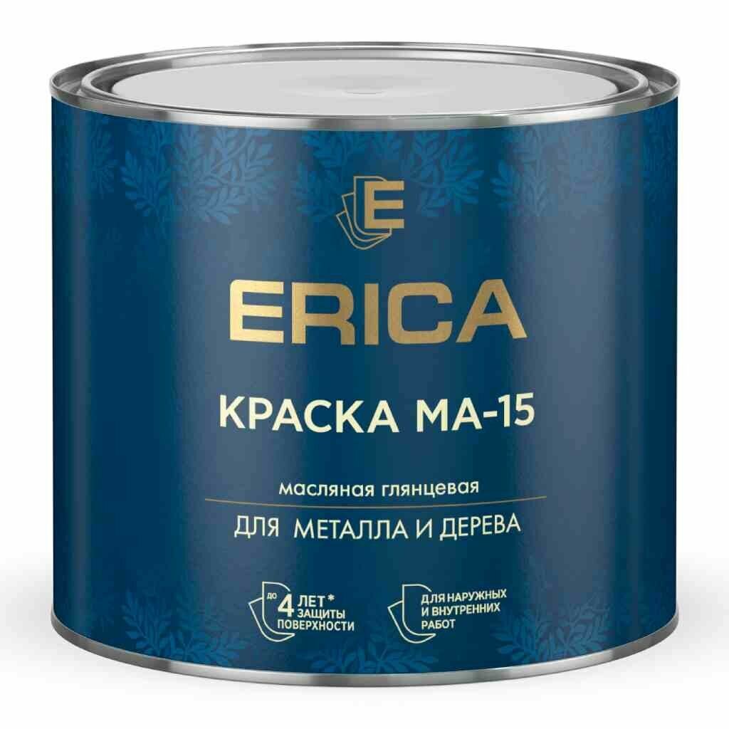 Масляная краска Erica МА-15, универсальная, глянцевая, голубая, 1,8 кг