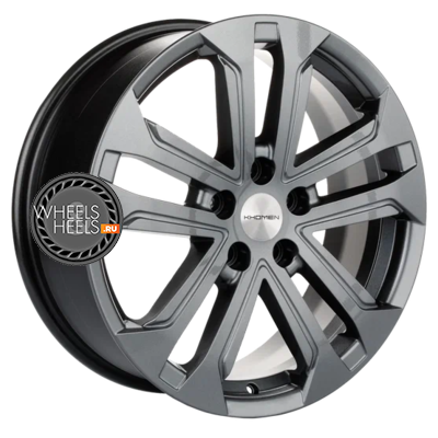 Диск автомобильный литой Khomen Wheels KHW1803 (Changan/Geely/Lexus/Suzuki/Toyota) 18x7 5x114.3 et35 dia60.1 Gray