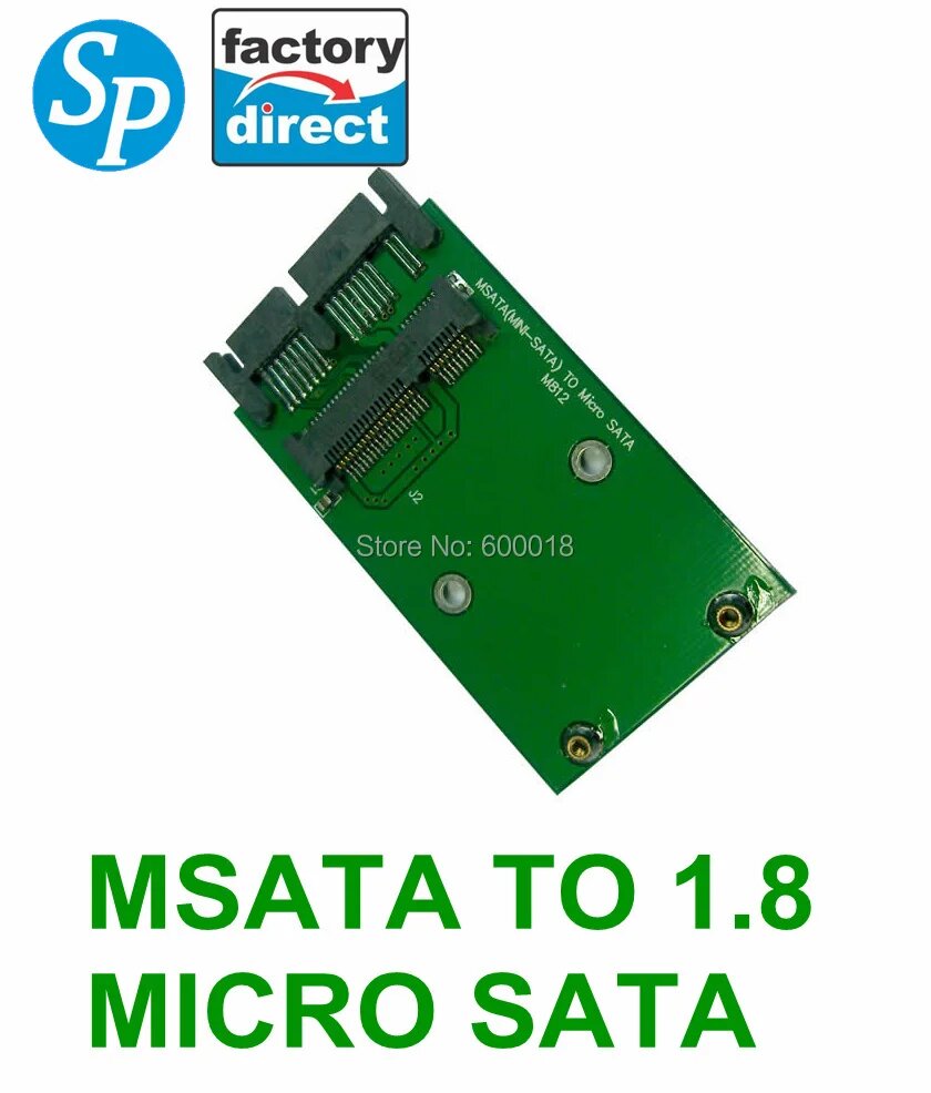 SP Msata Mini PCI-E SSD на 3,5-дюймовый адаптер интерфейса micro SATA конвертер msata на micro sata 1,8*7,2 см преобразователь жесткого диска