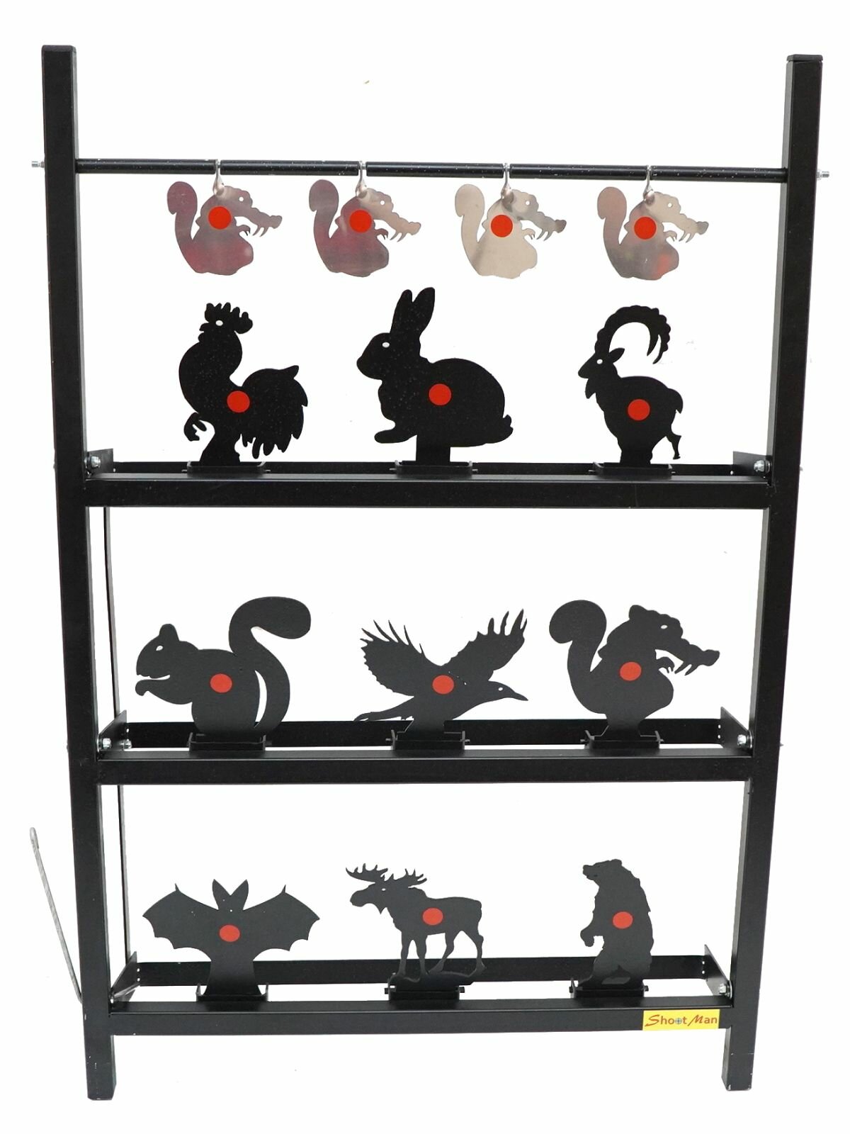 Мишенный комплекс дачный "Животные", металл, 50x70 см, черный