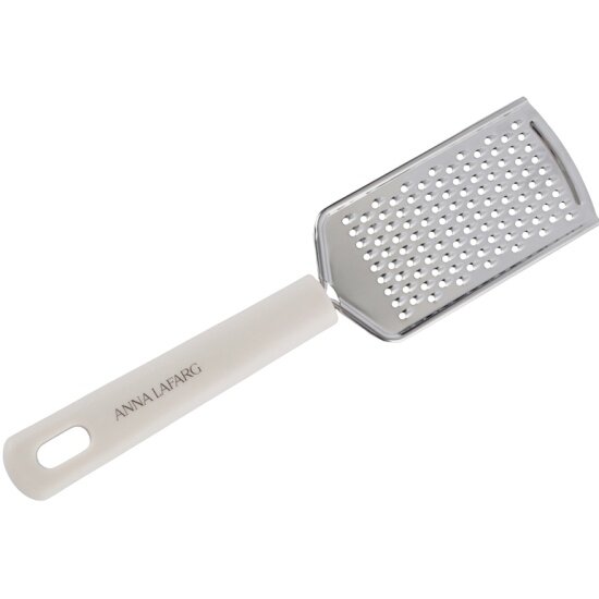 Терка Anna Lafarg Universal 24 см, с ручкой, сталь/пластик, серо-бежевый (ANLAF-KT242006B-7)
