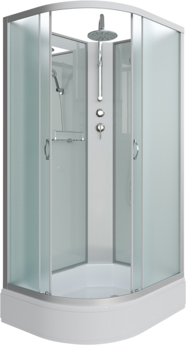 Душевая кабина Niagara Classic NG-33094-14RBKT 100х90 см, без крыши, с тропическим душем
