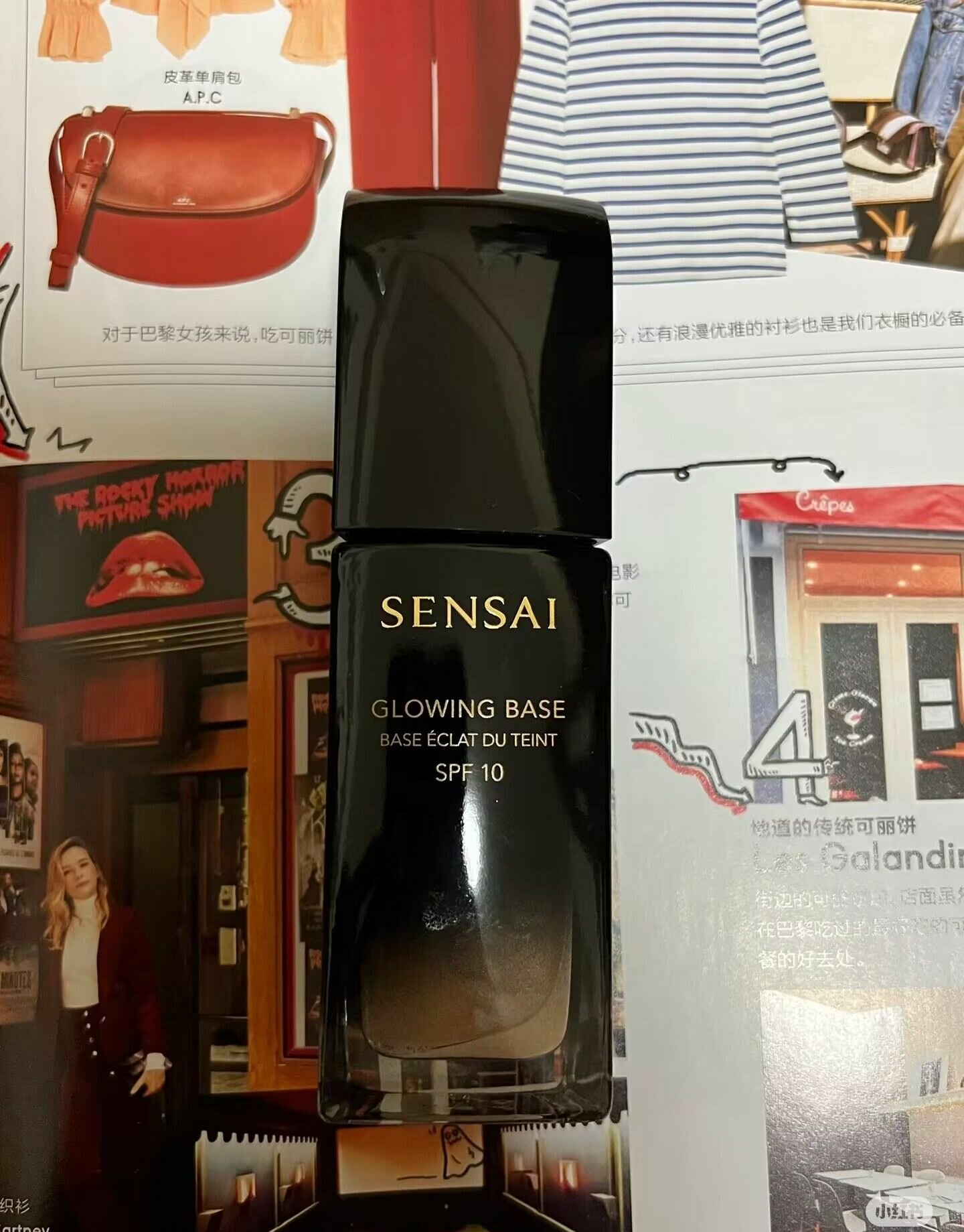 Основа под макияж с перламутровыми частичками SENSAI GLOWING BASE SPF10 30мл