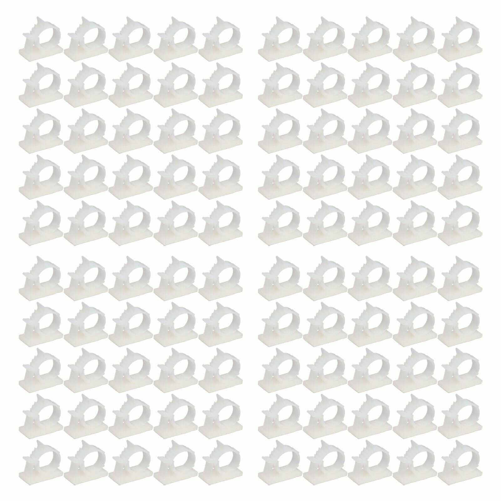 100 шт. регулируемых клипс для укладки кабелей, клейкий органайзер из нейлона PA66 для домашнего офиса, держатель для проводов, Tidy Up