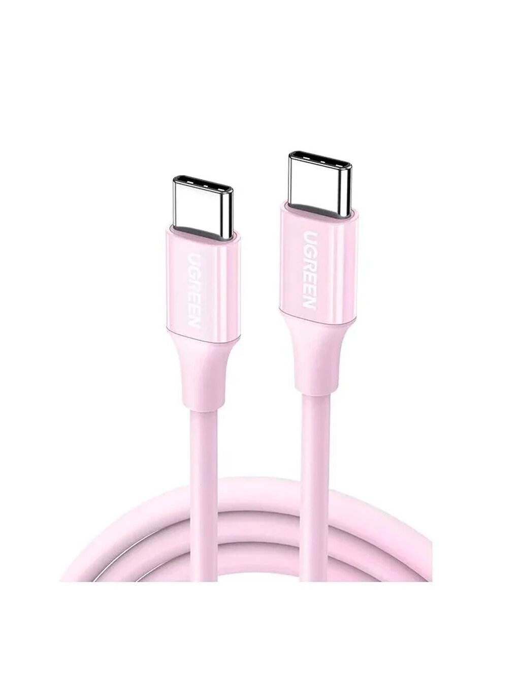 Кабель UGREEN US264 (65124) 60W USB-C Male 3A - 1м розовый