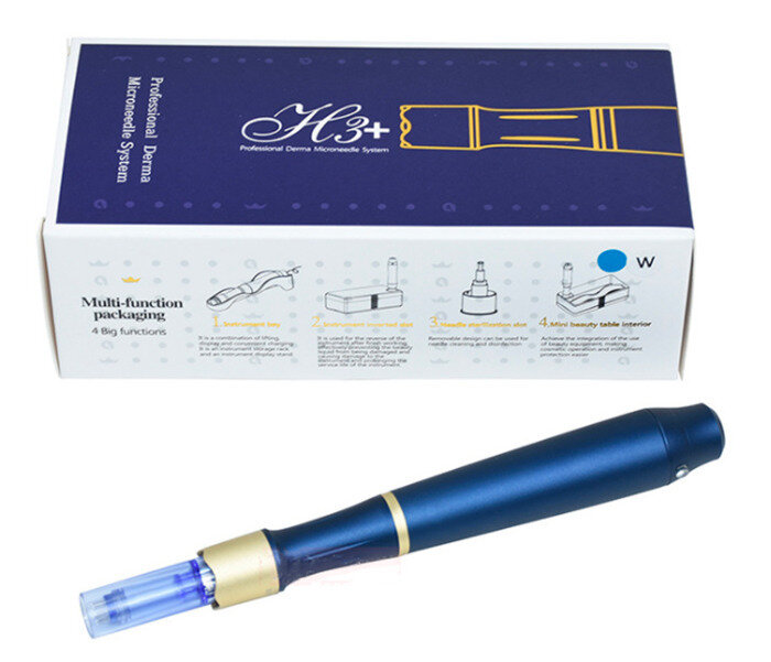 Dermapen Microneedle Mesotherapy H3-W + 10 картриджей в наборе