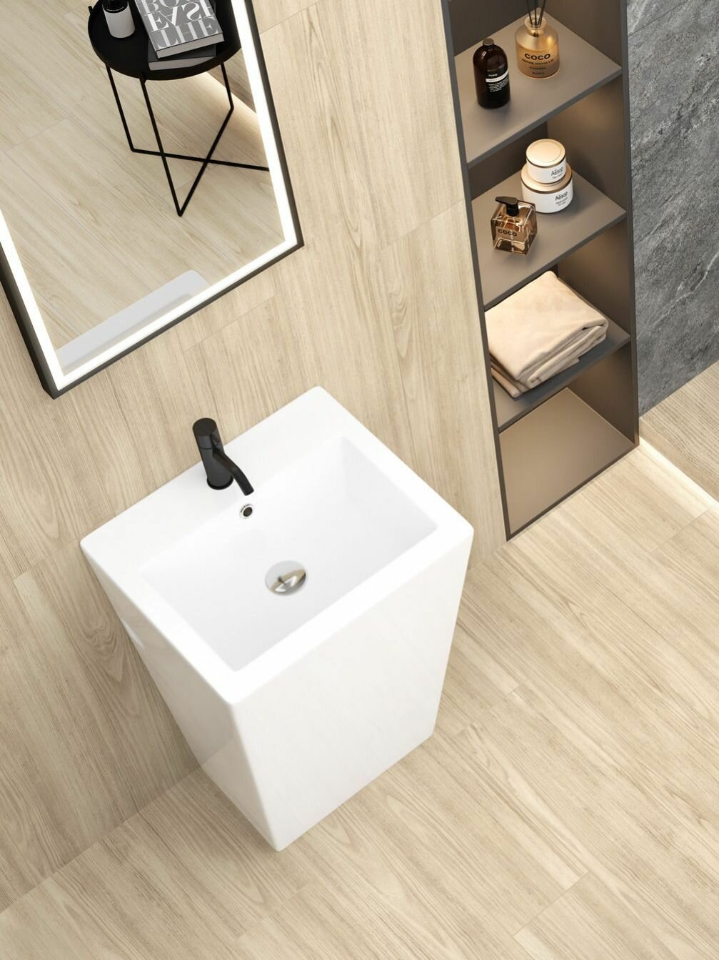 Керамогранит под дерево Artkera Group Finewood Beige GP20120FIN11 матовый 200x1200