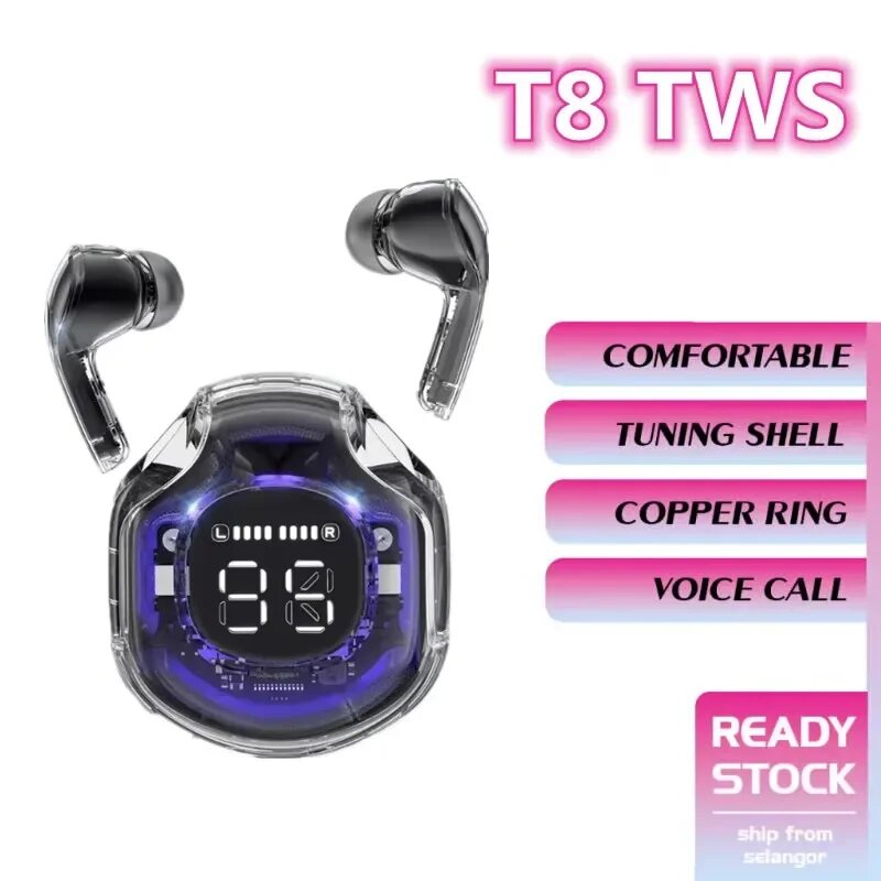 T8 TWS беспроводные наушники Bluetooth 5.3 наушники