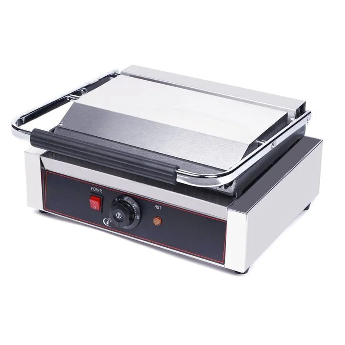 Гриль контактный Hurakan HKN-PE34FT, чугун, гладкая поверхность 340х230 мм, 2.2 кВт.