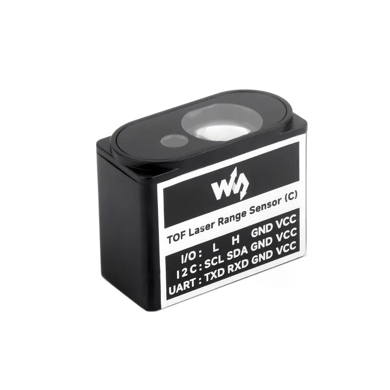 Лазерный датчик дальности Waveshare TOF (время полета) (C), поддержка связи UART / I2C / IO, дальнего действия