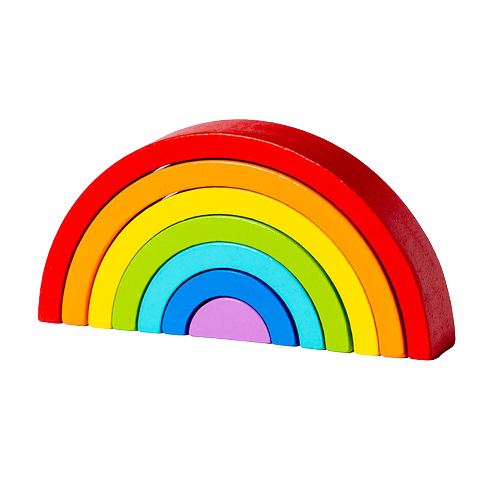 Деревянные блоки для сборки в виде арки, яркие и обучающие игрушки для детей, развивающий набор для малышей, свободный размер