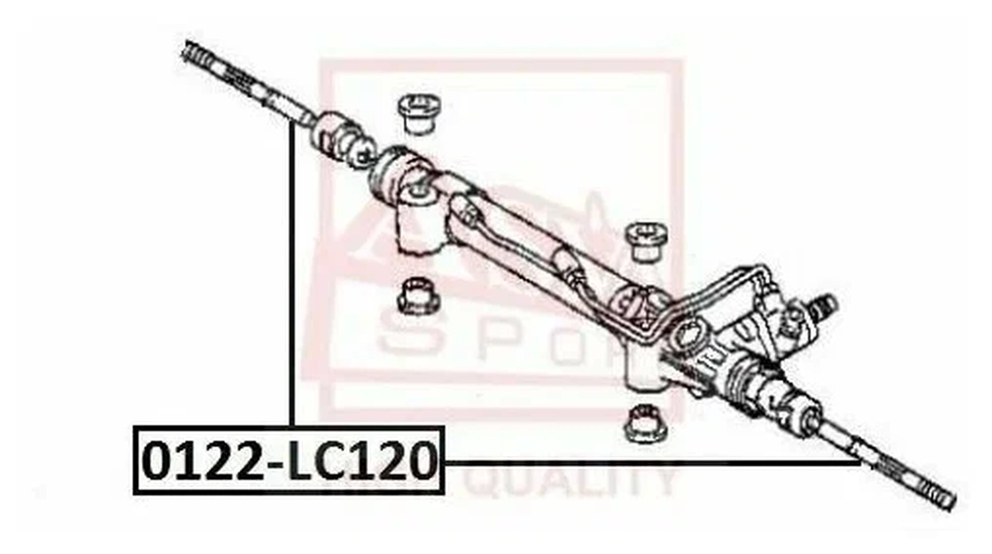 Тяга рулевая ASVA 0122LC120, для Lexus GX470