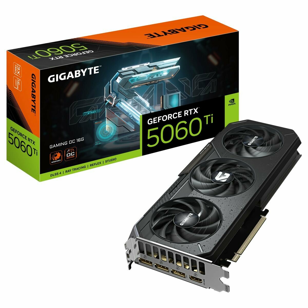 Видеокарта Gigabyte RTX5060Ti GAMING OC 16GB GDDR7 128bit 3xDP HDMI ...