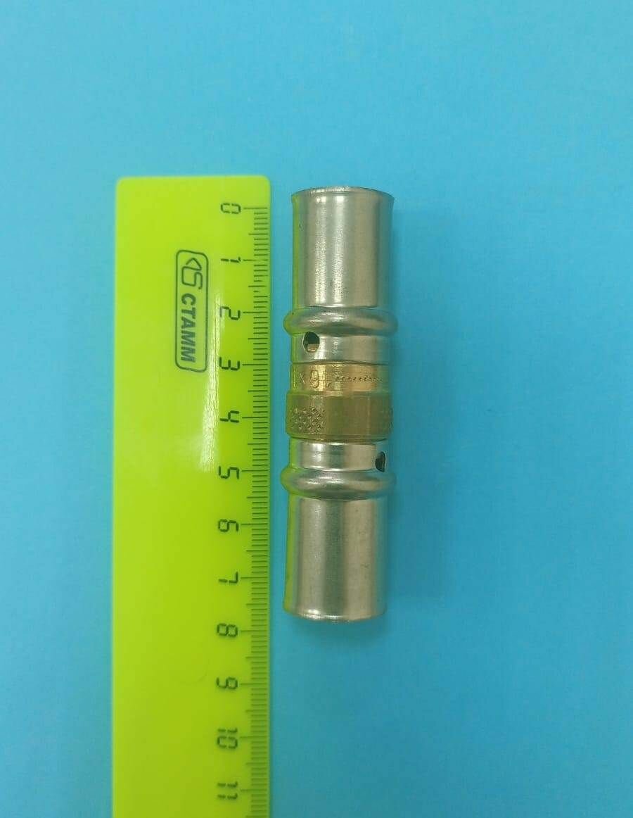 Пресс-фитинг удлинитель HENCO 16х16 латунь