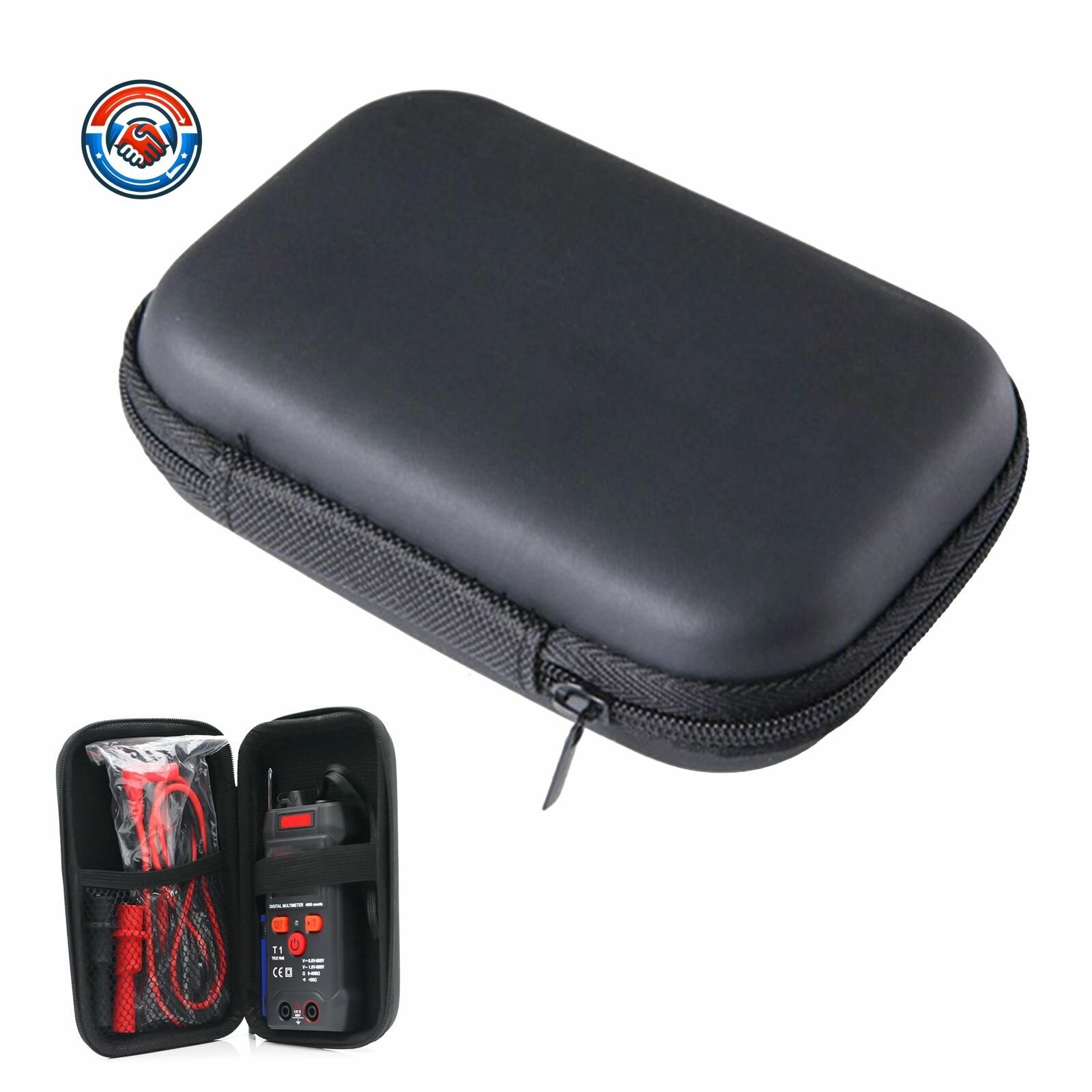 Сумка для мультиметра и инструментов, ударопрочный чехол EVA с карманом для проводов, компактный кейс для хранения и переноски, защита от пыли и брызг