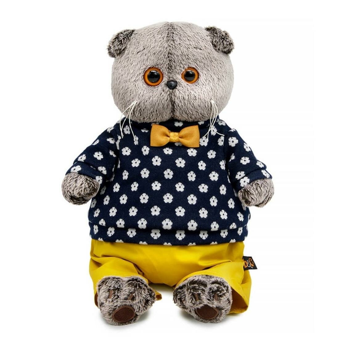 Мягкая игрушка Basik&Co "Басик", в джемпере, искусственный мех, 22см