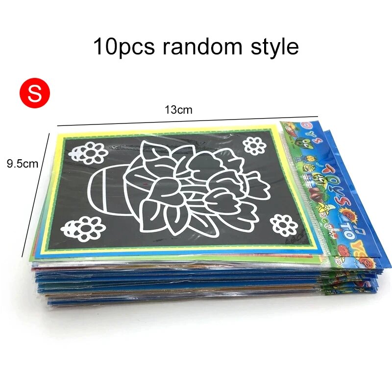 Детские игрушки для рисования царапин JOKEJOLLY 10PCS S MIX