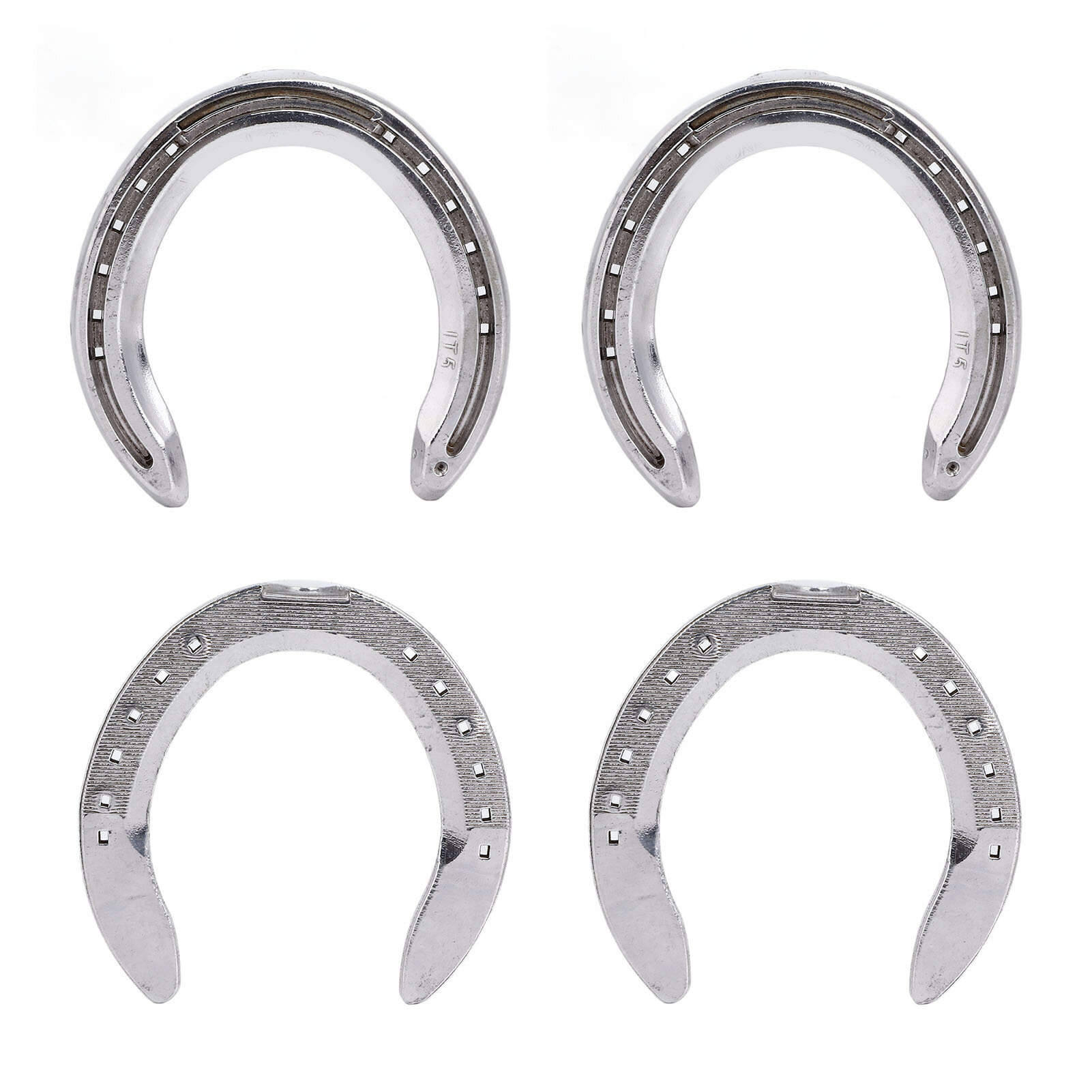4шт Алюминиевые подковы для лошадей №5, легкие, надежные, практичные, вес от 348г до 391г