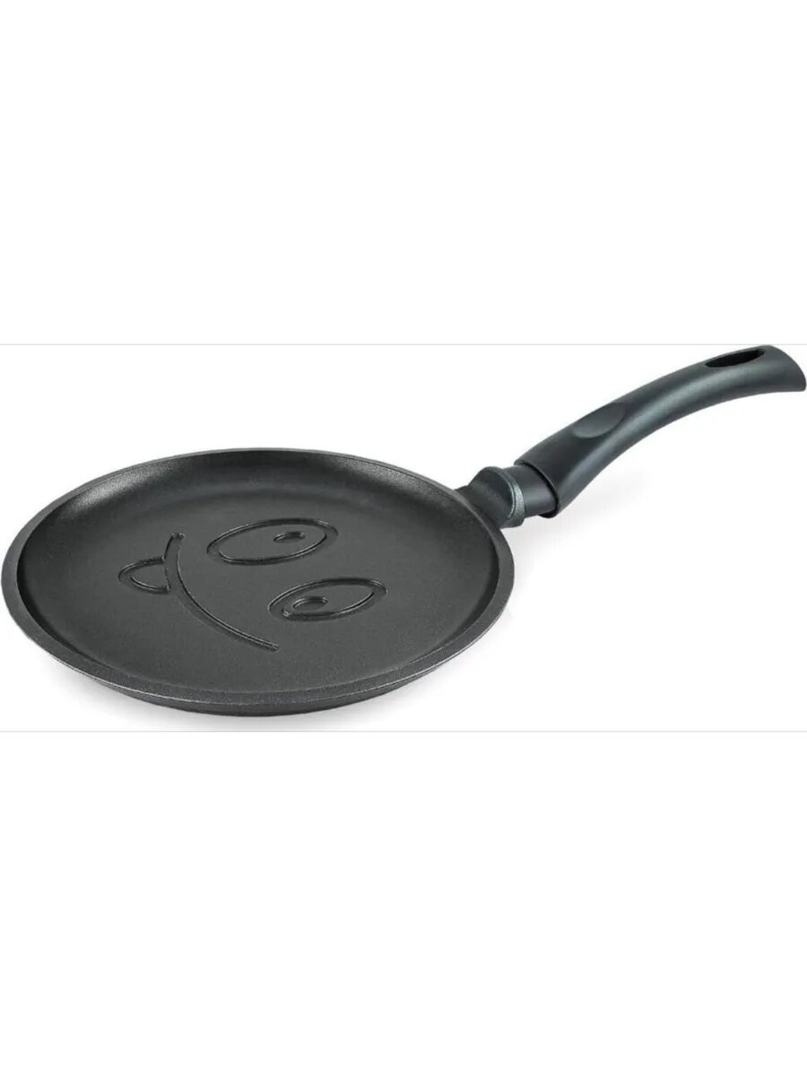 Сковорода блинная литая 6222В (Веселая) д.22 см